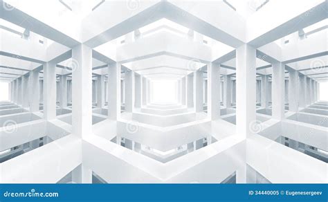 蓝色抽象建筑学3d背景 库存例证 插画 包括有 透视图 想法 概念 建筑 户内 布琼布拉 没人 34440005