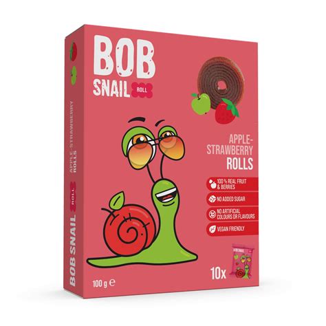 Bob Snail Wielopak Przekąsek Owocowych Jabłko Truskawka Bez Glutenu 10