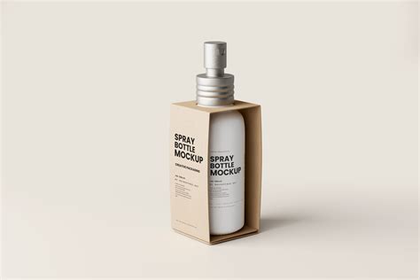 Creative Packaging Mockups For Cosmetic Spray Bottle Mockup Free