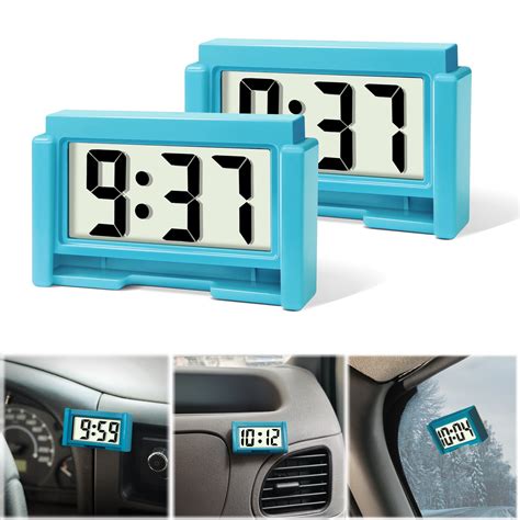 Betus Mini Car Dashboard Digital Clock Vehicle Adhesive Clock Mini