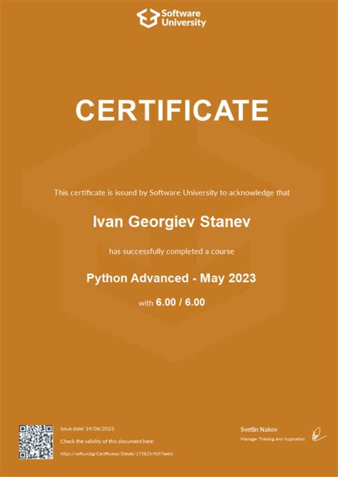 Ivan Stanev On Linkedin I Just Got Another Python Certificate From