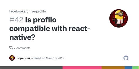 Is Profilo Compatible With React Native Issue 42 Facebookarchive