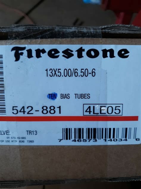 Two 13x5 00 6 Firestone Inner Tubes Lawn Mower Garden Cart Garden