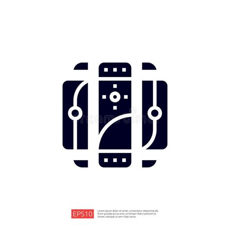 A Stylized Graphic Representation Of A Device Or Interface Featuring