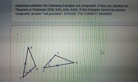 Determine Whether The Following Triangles Are Cong Gauthmath