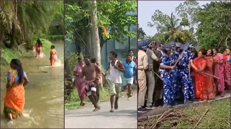 संदेशखाली में फिर हिंसा पुलिस और महिलाओं में भिड़ंत राज्यपाल ने किसके