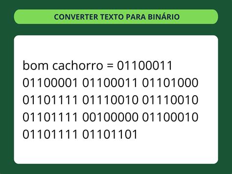 Conversor Texto para Código Binário ConvertBinary