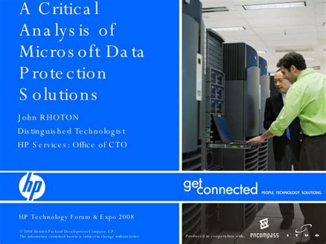 A Critical Analysis Of Microsoft Data Protection Solutions Ppt