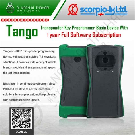 Scorpio Lk Tango Key Programmer Full Package