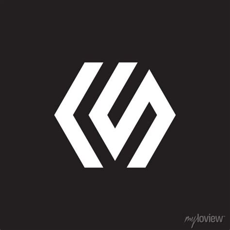 Cs Logo Cs Icon Cs Vector Cs Monogram Cs Letter Cs Minimalist • Wall