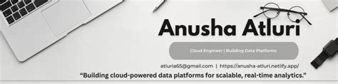Anusha Atluri Senior Data Engineer Cloud And Big Data Azure Aws