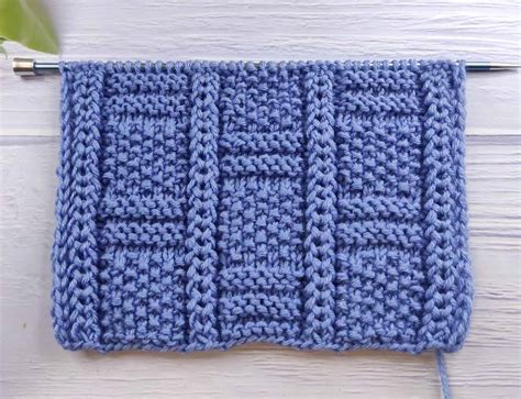 Checker Stitch Knitting Pattern Free Knitting Patterns