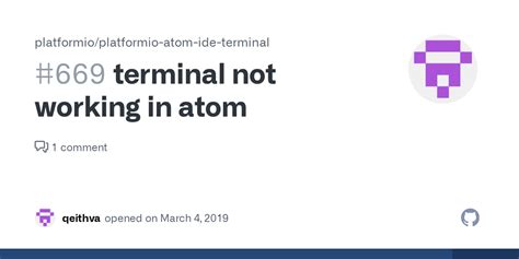 Terminal Not Working In Atom Issue Platformio Platformio Atom Ide Terminal GitHub