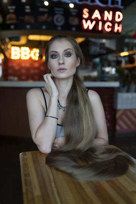 Photo Set Rapunzel At The Cafe Long Hair Styles Beautiful Long