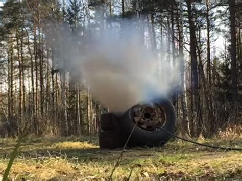 This Is What Happens When You Put Too Much Air In Your Tire