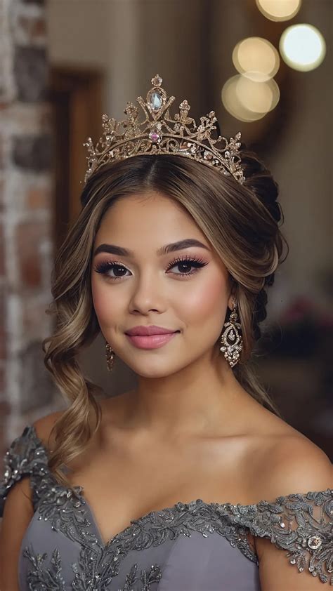 15 Quinceanera Hairstyles With Crown Ideas For Stunning Looks Inspire