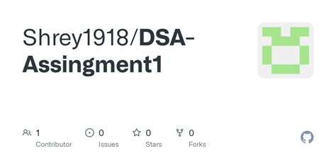 GitHub Shrey1918 DSA Assingment1