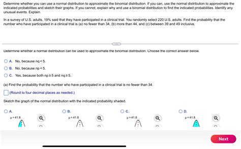 Solved Determine Whether You Can Use A Normal Distribution Chegg