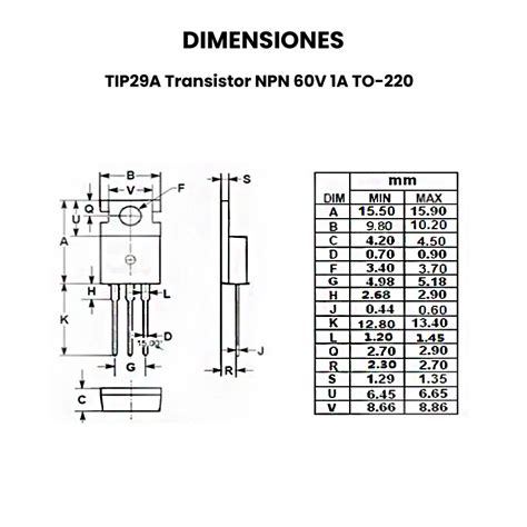Tip29a Transistor Npn 60v 1a To 220 Unit Electronics