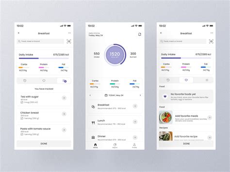 Diet Track App Design By Shahzad Hussain On Dribbble