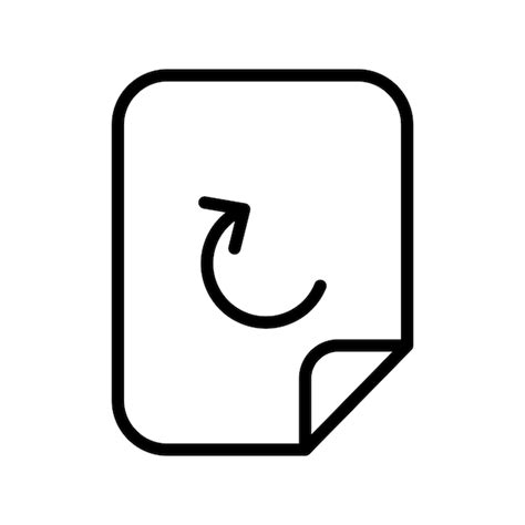 Icono De Actualización De Archivo Vector Premium