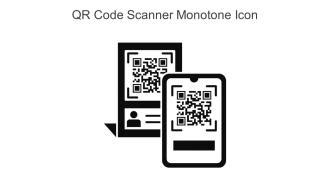 Qr Code Monotone Slide Team