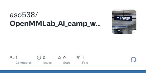 GitHub Aso538 OpenMMLab AI Camp Work