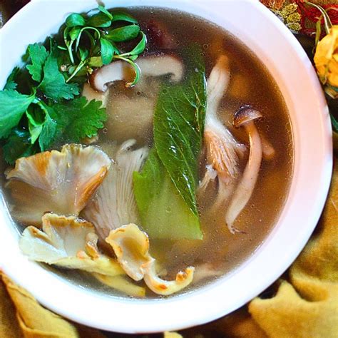 Healing Lemongrass And Mushroom Broth Soup Hamama