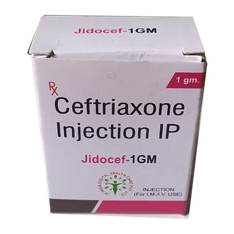 1gm Jidocef Injection At Rs 22 Vial Ceftriaxone Injection In Fatwa