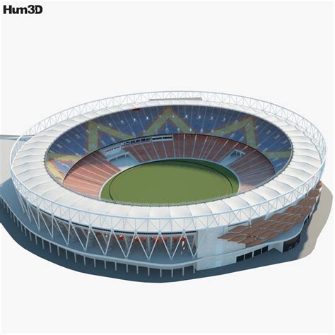 Narendra Modi Stadium 3D Model Architecture On Hum3D