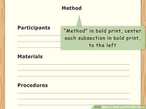 How To Write An APA Style Paper