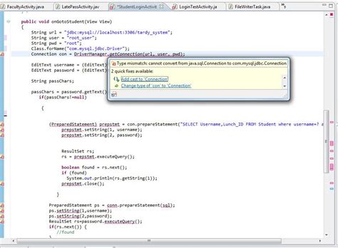 Java Android Jdbc Login Stack Overflow
