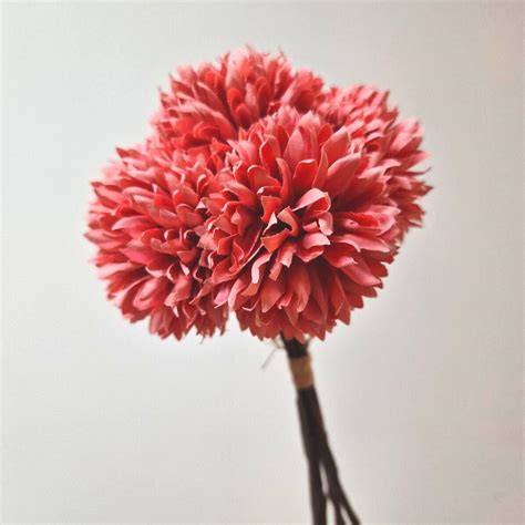 Artificial Pom Poms Flower Stems