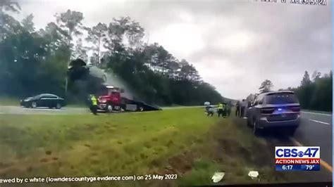 Car Goes Airborne In Crash