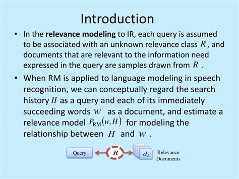 Ppt Relevance Language Modeling For Speech Recognition Powerpoint