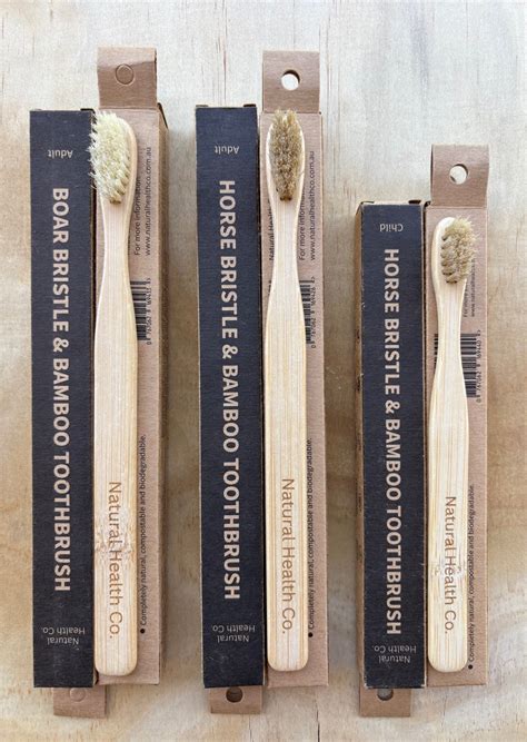 Natural Bristle And Bamboo Toothbrush Natural Health Co