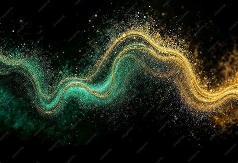 검은색과 황금색 반이는 배경 Ai 생성 이미지