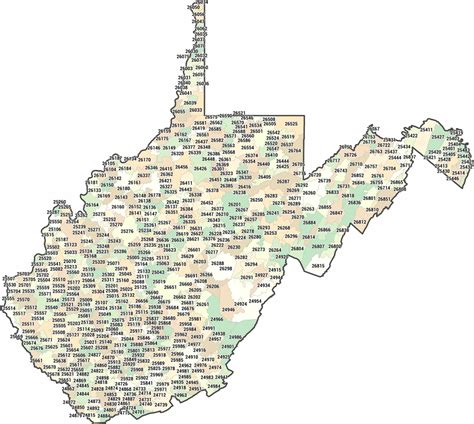 West Virginia Zip Code Map Us Maps