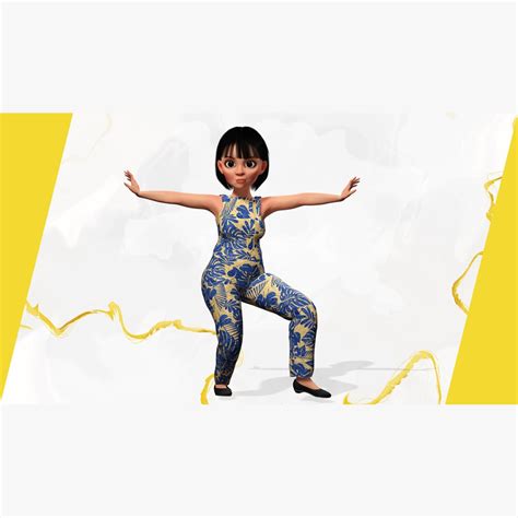 Pretty Girl Realistic Toon Character 3d модель Скачать Мультяшные персонажи на