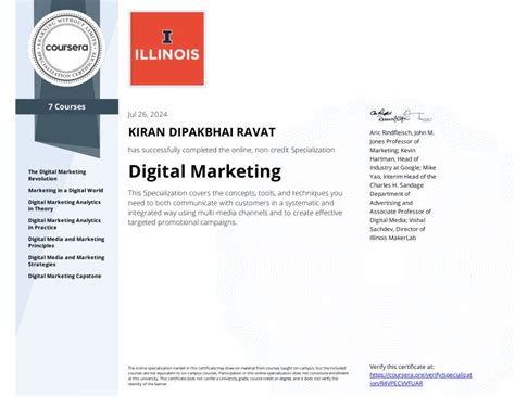 Im Excited To Share That Ive Earned The Digital Marketing Specialization Certification