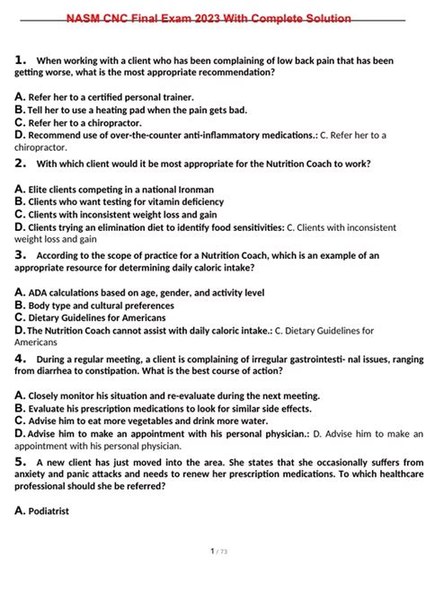 NASM CNC Final Exam With Complete Solution Nasm Stuvia US