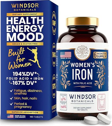 Iron Pills For Women Iron Supplement For Women With Folic