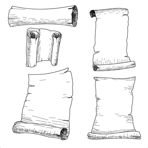 Torn Scroll Drawings