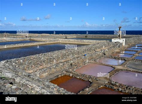 Traditional Sea Salt Evaporation Drying Pans With Larger Seawater