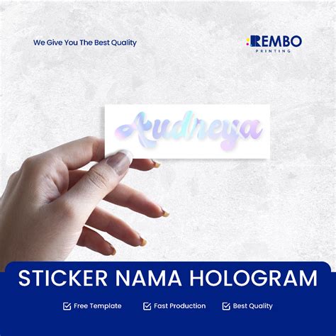 Jual Stiker Nama Hologramcutting Stikercustom Stiker Shopee Indonesia