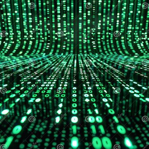 Data Code Binary Background Digital Binary Data On Computer Screen