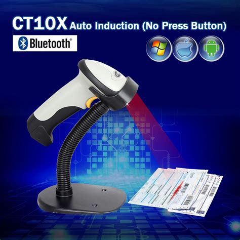 Ct10x Bluetooth Wireless Scanner 1d Bar Code Scanner Auto Scanning 1d