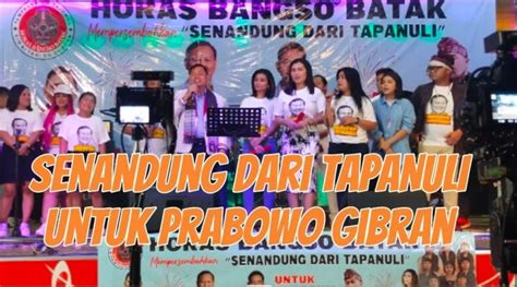 Horas Bangso Batak Bersama Komunitas Seniman Tapanuli Antusias Bersenandung Dukung Prabowo