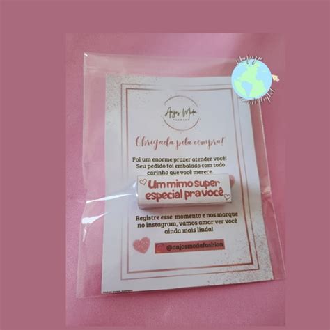 Cartão de agradecimento bis Elo7 Produtos Especiais