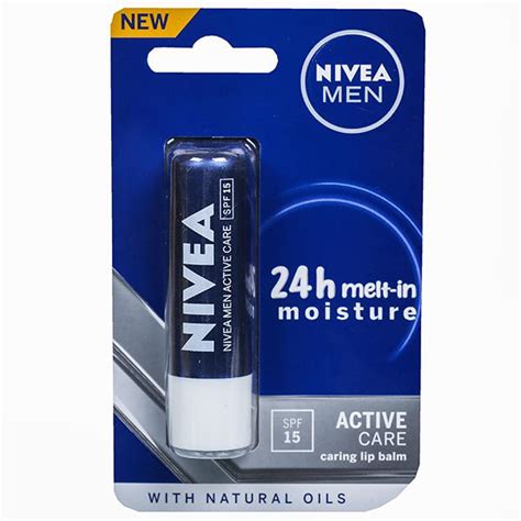 Buy Nivea Men Active Care Spf 15 Caring Lip Balm 48 G Online At Best